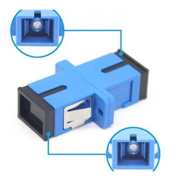 OPTICAL FIBER SC PC To SC PC (ZERO DB) ADAPTER/COUPLER 10 Pcs OPTICAL ...